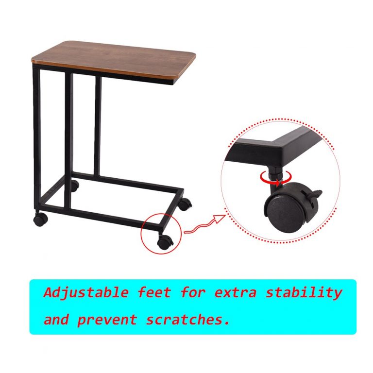 Table That Slides Under Couch Bed C Shaped Multipurpose Slide Under ...